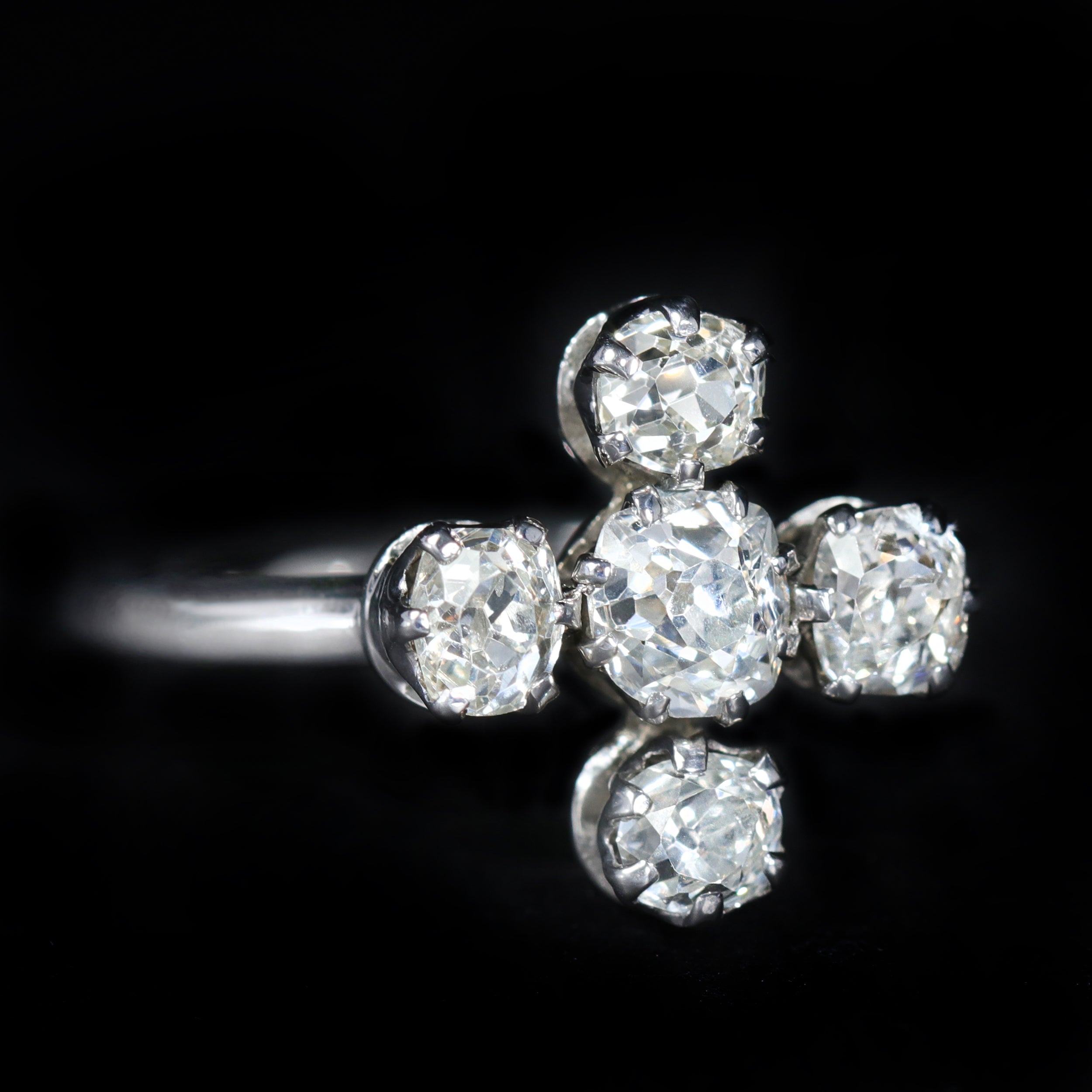 Art Deco Restoration Diamond Cross Ring – Walton's Jewelry