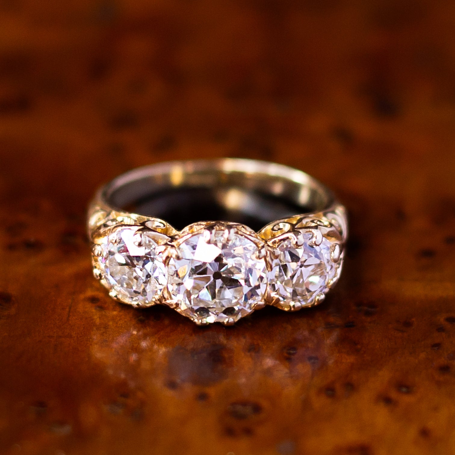 Platinum 0.71 CTW Sapphire and Diamond Contour Band – Walton's Jewelry